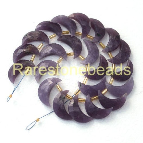 10 Pieces Natural Rainbow Moon Stone Top Drilled Gemstone | Etsy