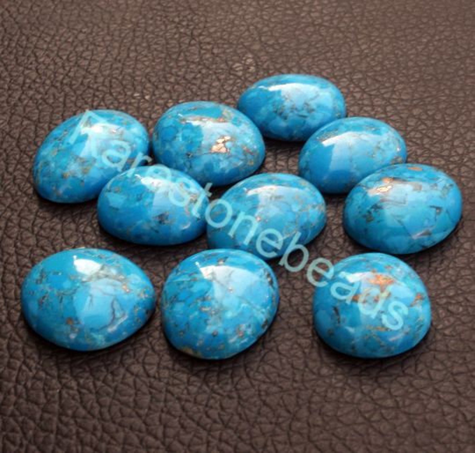 10 pieces copper turquoise gemstone blue turquoise turquoise | Etsy