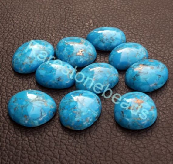 10 Pieces Copper Turquoise Gemstone Blue Turquoise Turquoise - Etsy