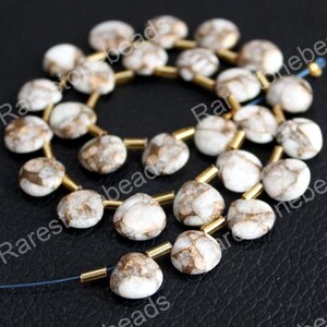 10 Pieces Natural How Lite Copper Turquoise Stone, Drilled How Lite ...