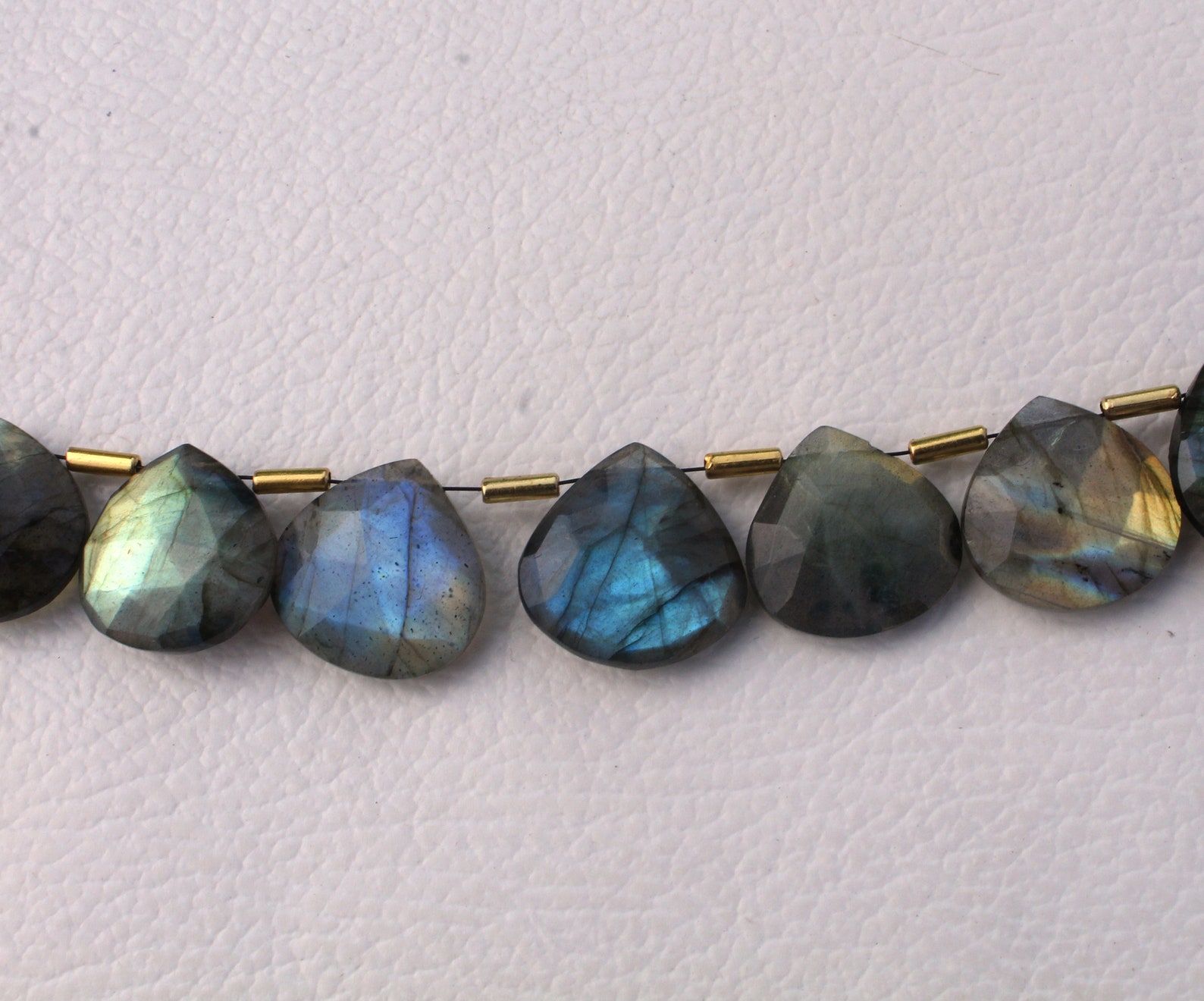 10 piece natural labradorite gemstone drilled gemstone multi | Etsy