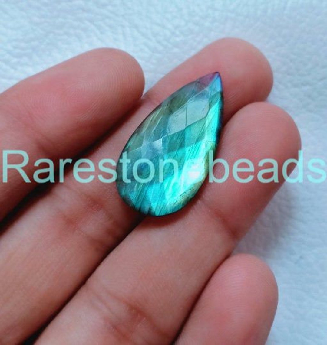 8 Pieces Natural Blue Labradorite Gemstone, Drilled Gemstone, Top Grade ...