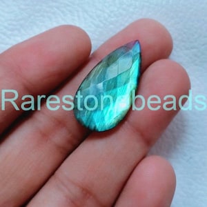 8 Pieces Natural Blue Labradorite Gemstone, Drilled Gemstone, Top Grade ...