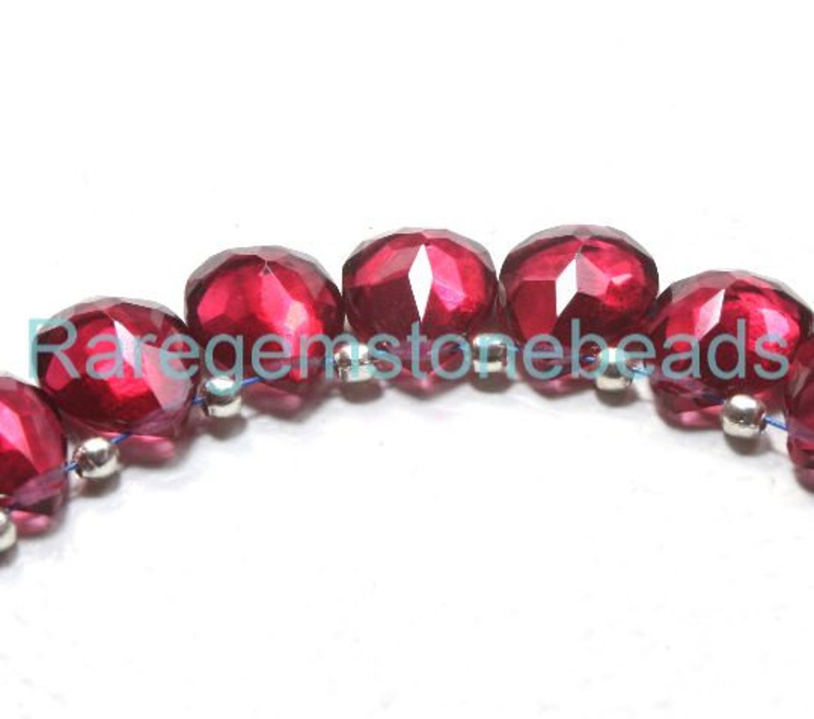10 Pieces Ruby Lite Quartz Gemstone Drilled Gemstone Ruby - Etsy