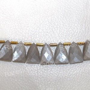 Grey Moon Stone, 10 Pieces, Natrural Grey Moon Stone, Faceted Gemstone ...