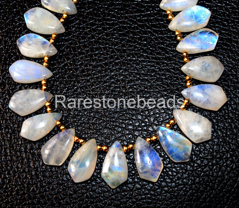 10 Pieces Natural White Rainbow Moonstone Good Quality Stone - Etsy