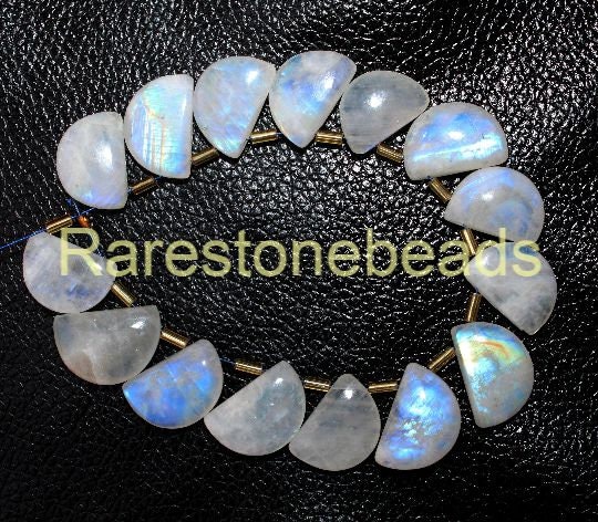 Rainbow Moon Stone, 8 Pieces, Top Drilled Gemstone, Natural Moon Stone ...