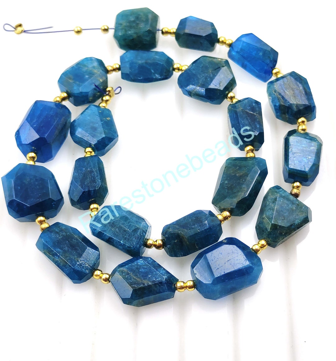 Neon Apatite Gemstone, 20 Pieces, Natural Gemstone, Drilled Gemstone ...