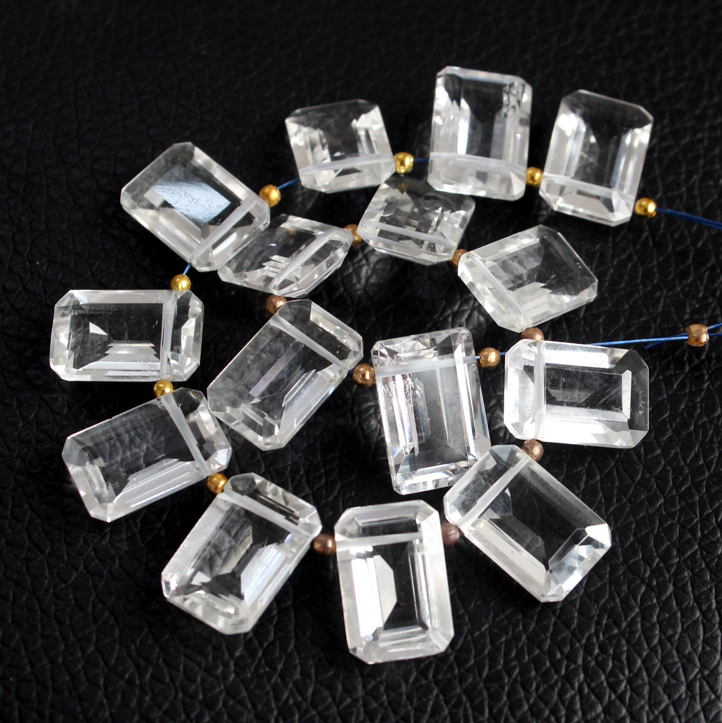 10 pieces Natural Clear quartz Octagon shape gemstone natural | Etsy