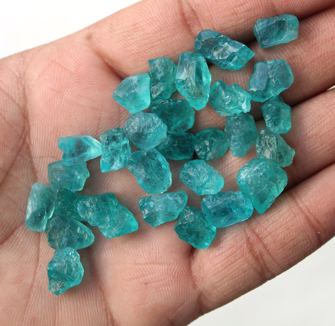 15 Pieces Natural Blue Apatite Rough Healing Crystal Apatite | Etsy