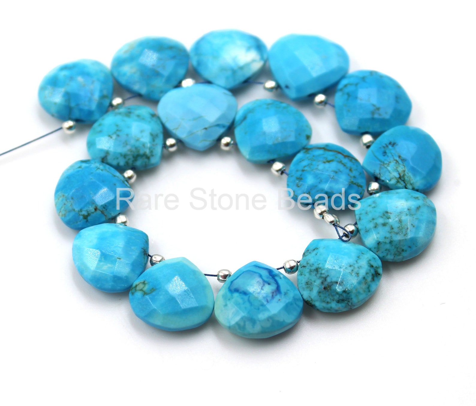 10 Pieces How Lite Turquoise Gemstone Fine Quality Stone | Etsy