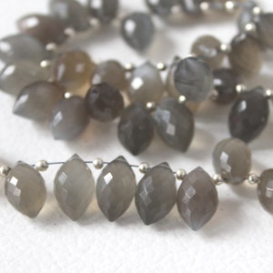 10 pieces Natural Grey moon stone natural gemstone micro | Etsy