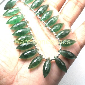 Natural Green Strawbery Quartz, 10 Pieces, Top Drilled Gemstone ...