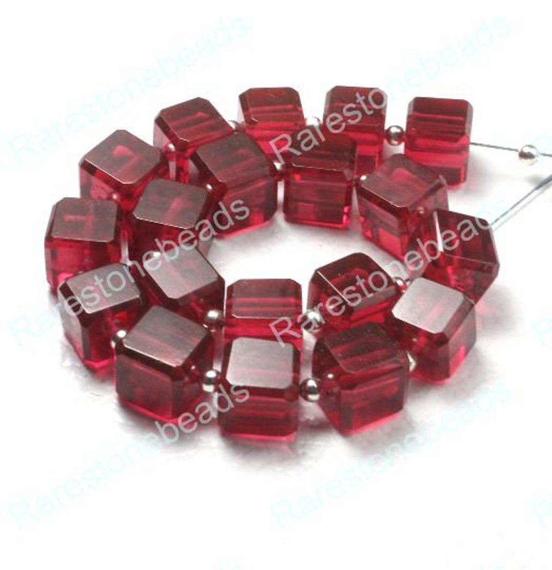 15 Pieces Ruby Lite Quartz Faceted Gemstone, Ruby Lite Hydro, Fancy ...