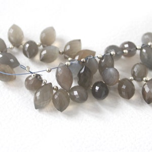 10 pieces Natural Grey moon stone natural gemstone micro | Etsy