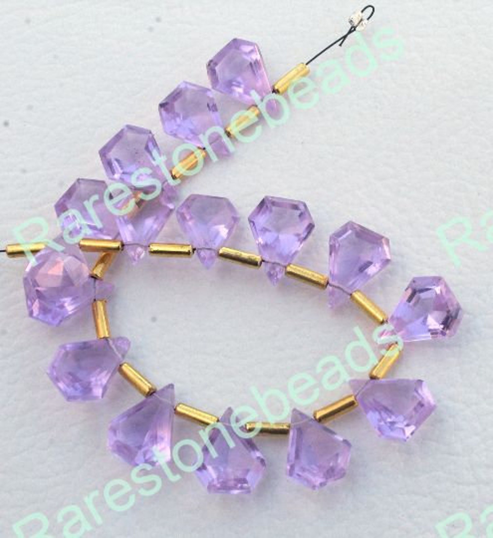 10 Pieces Lavender Quartz Gemstone Drilled Gemstone Loose | Etsy