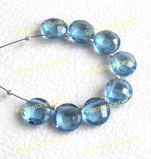 10 Pieces Royal Blue Quartz, Drilled Gemstone for Jewelry, Micro ...
