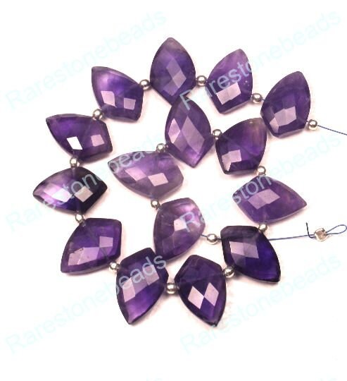 10 Pieces Natural Amethyst Gemstone, Fancy Shape Gemstone, Drilled ...