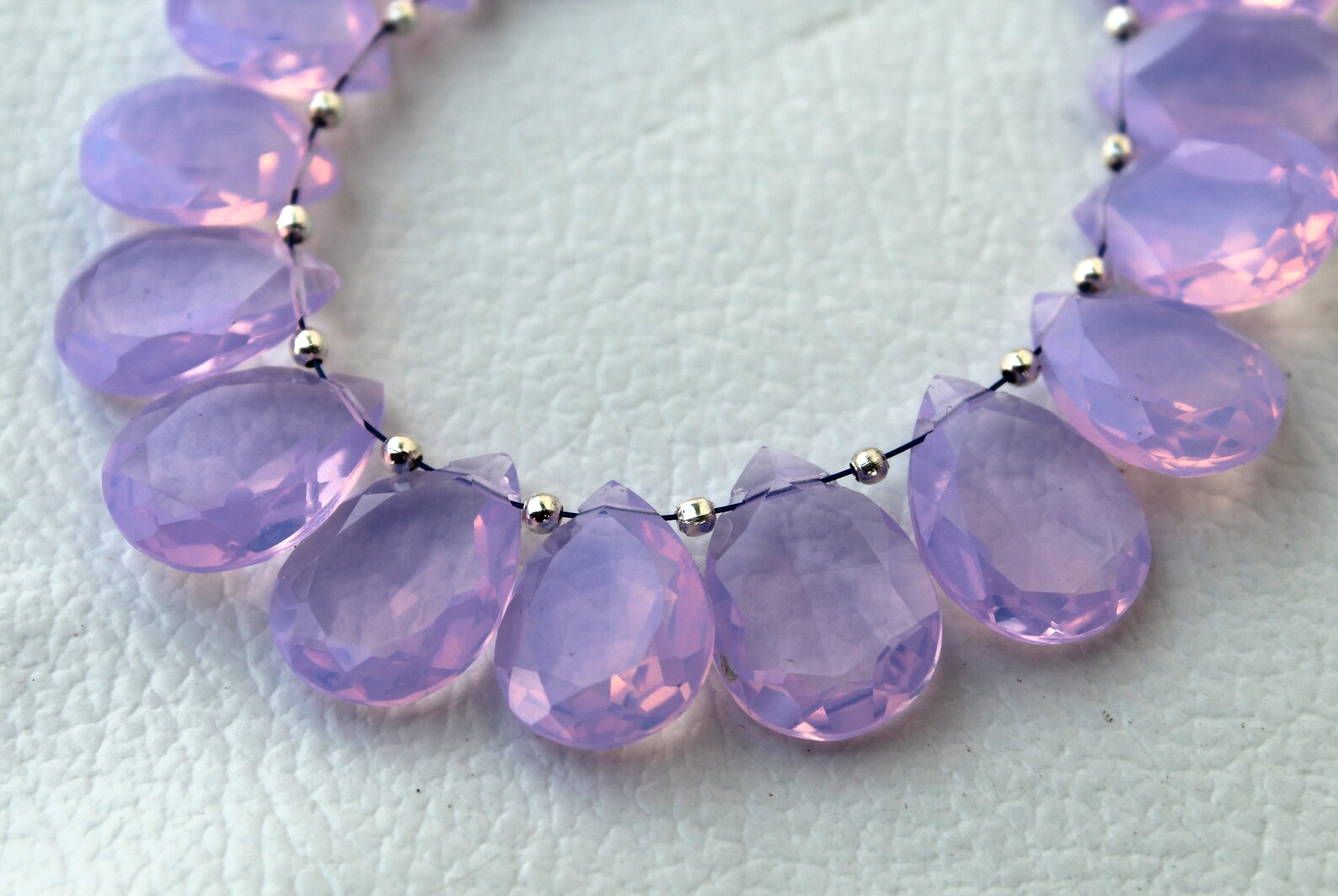 10 pieces Lavender quartz gemstone top drilled gemstone | Etsy