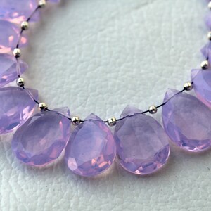 10 pieces Lavender quartz gemstone top drilled gemstone | Etsy