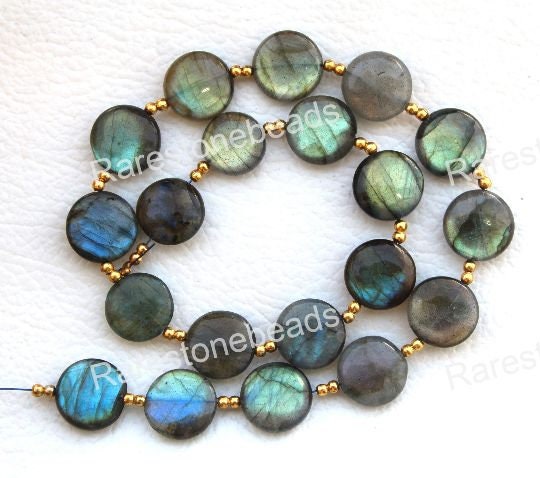 10 Pieces Natural Labradorite Gemstone Round Shape Gemstone | Etsy