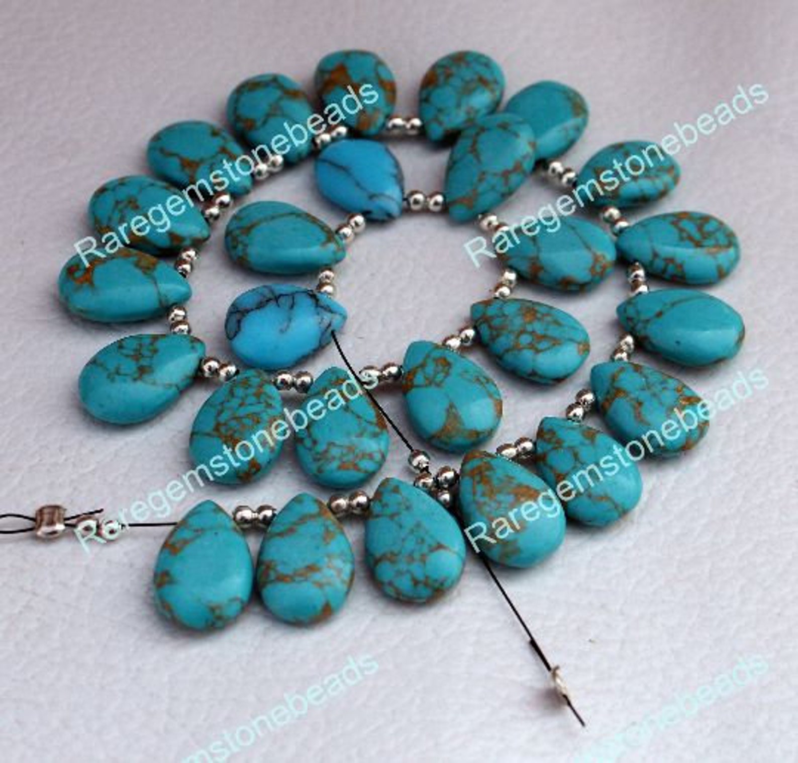 10 Pieces Turquoise Gemstone Smooth Gemstone How Lite | Etsy