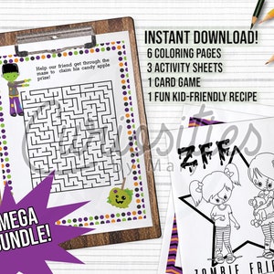 Halloween Coloring Pages | Activity Sheets | Games Treats Party Favors ...