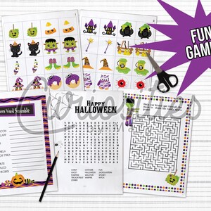 Halloween Coloring Pages | Activity Sheets | Games Treats Party Favors ...