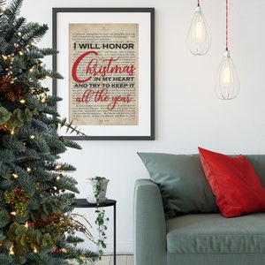 5" X 7" Charles Dickens Wall Art | A Christmas Carol Quote | Vintage ...