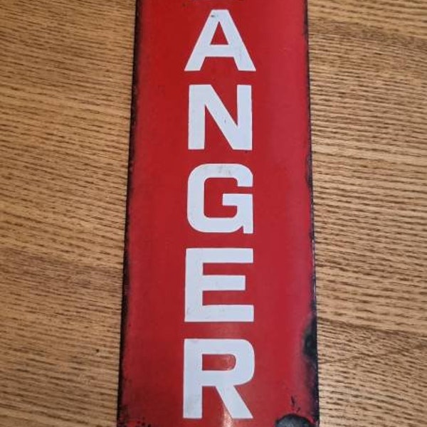 Vintage Warning Sign - Etsy