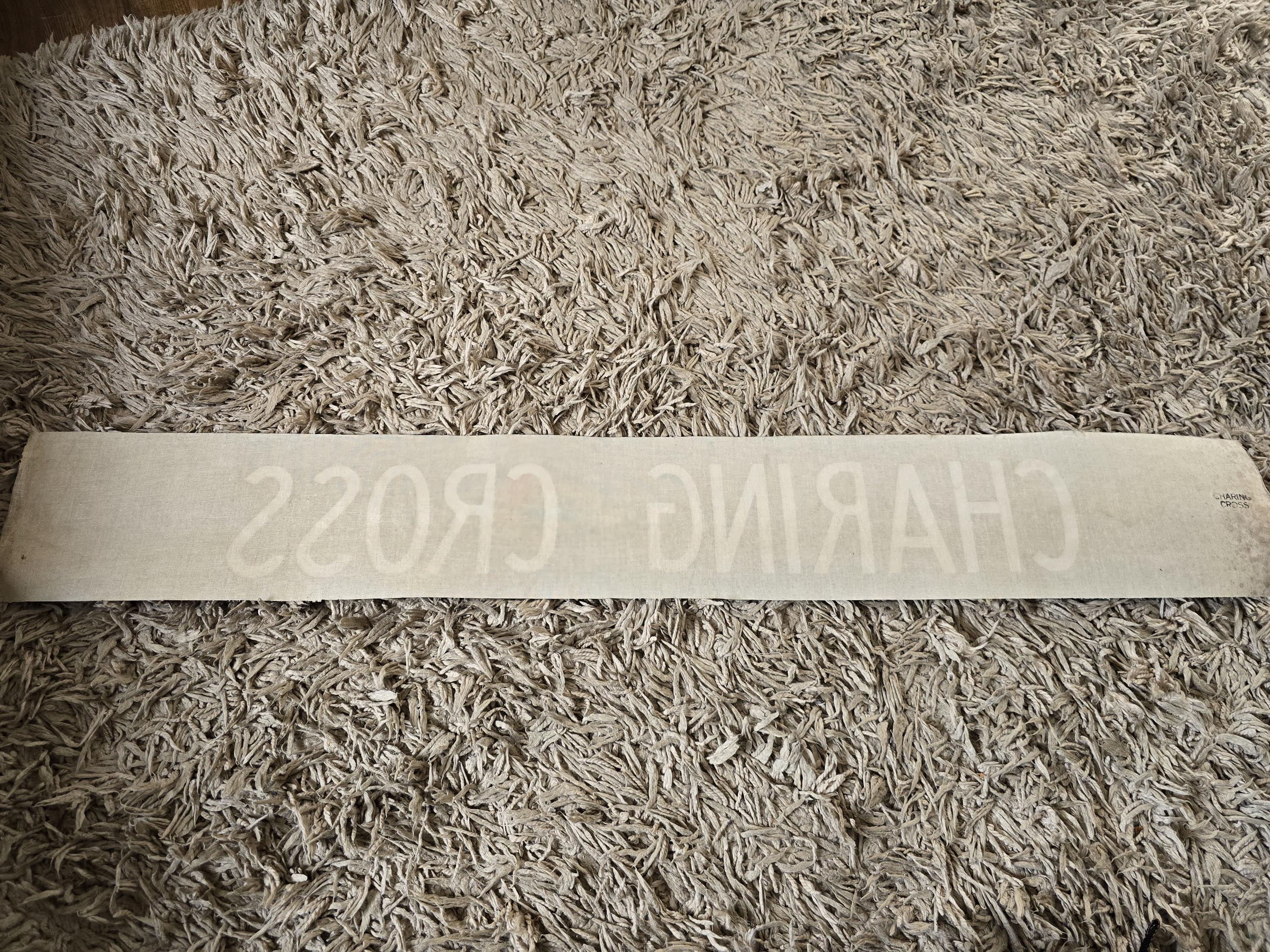 Fantastic Vintage Original Routemaster London Bus Roller Blind Charring ...