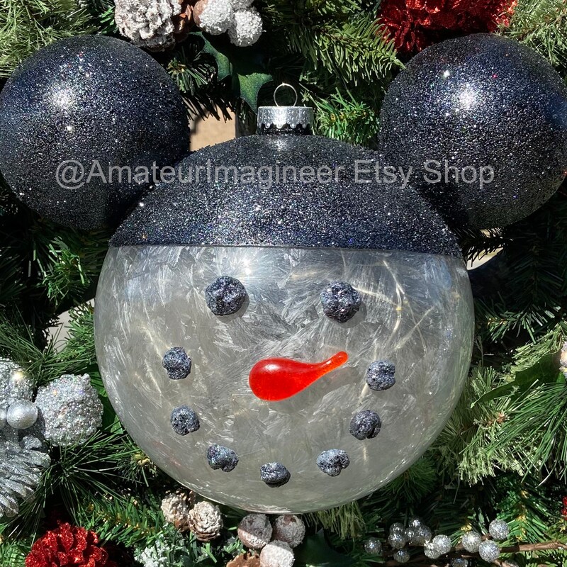 Mickey Snowman Svg - Etsy