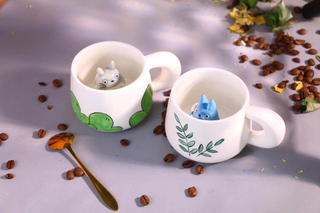 Custom Anime Character Inside Coffee Cup, Kawaii Cat Personalized ...