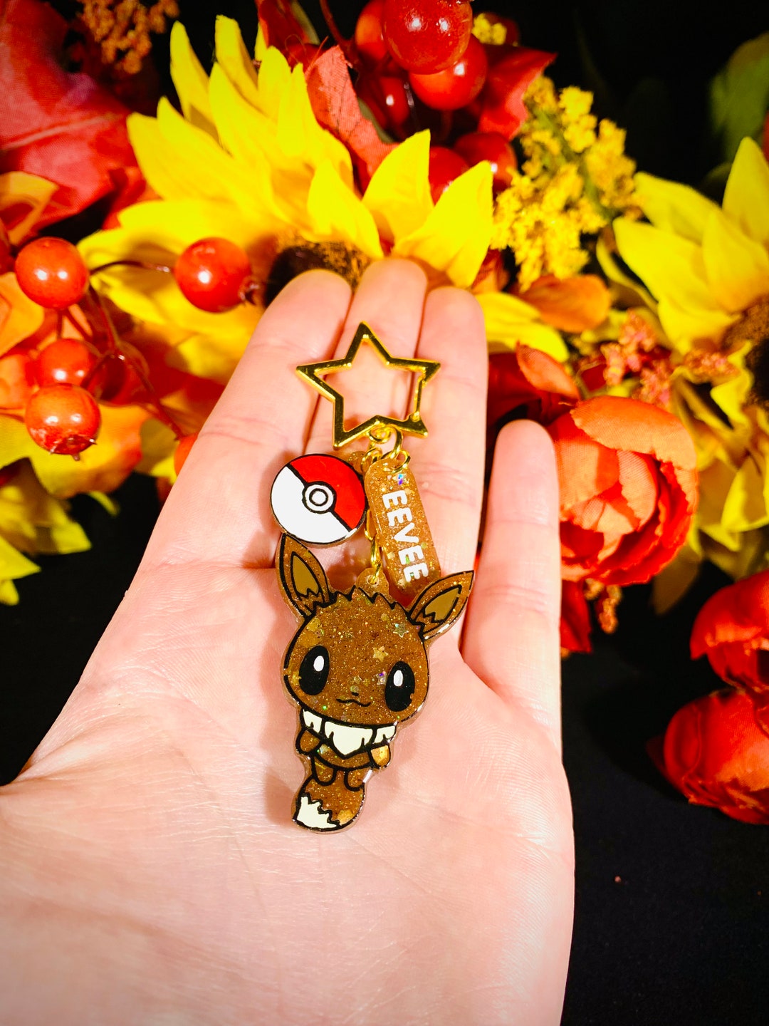 Double Sided Eevee Keychain - Etsy
