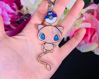 Mew Plush Bag Charm/keychain - Etsy