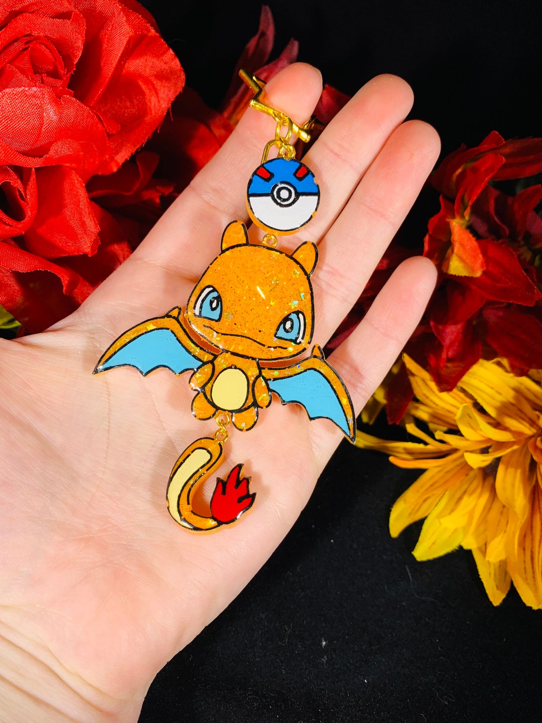 Charizard Keychain - Etsy