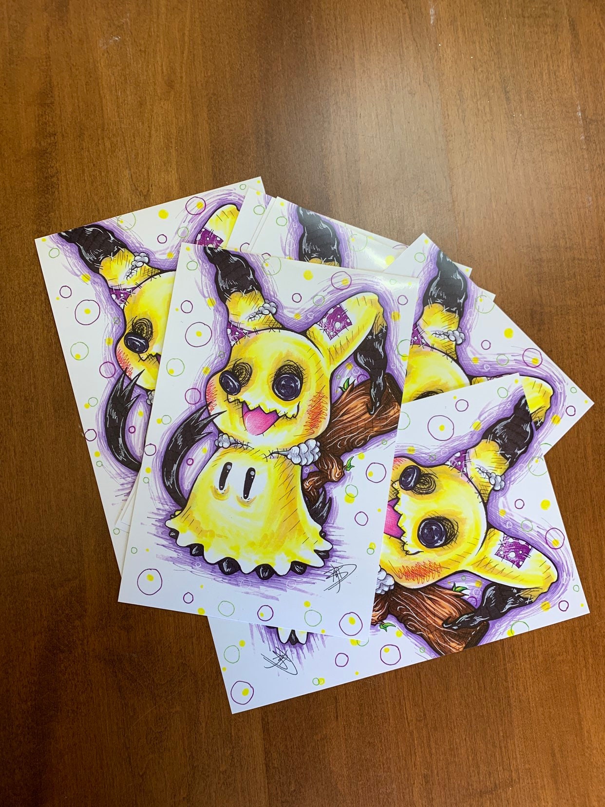 Mimikyu Pokemon Fanart Hand Ink Print | Etsy