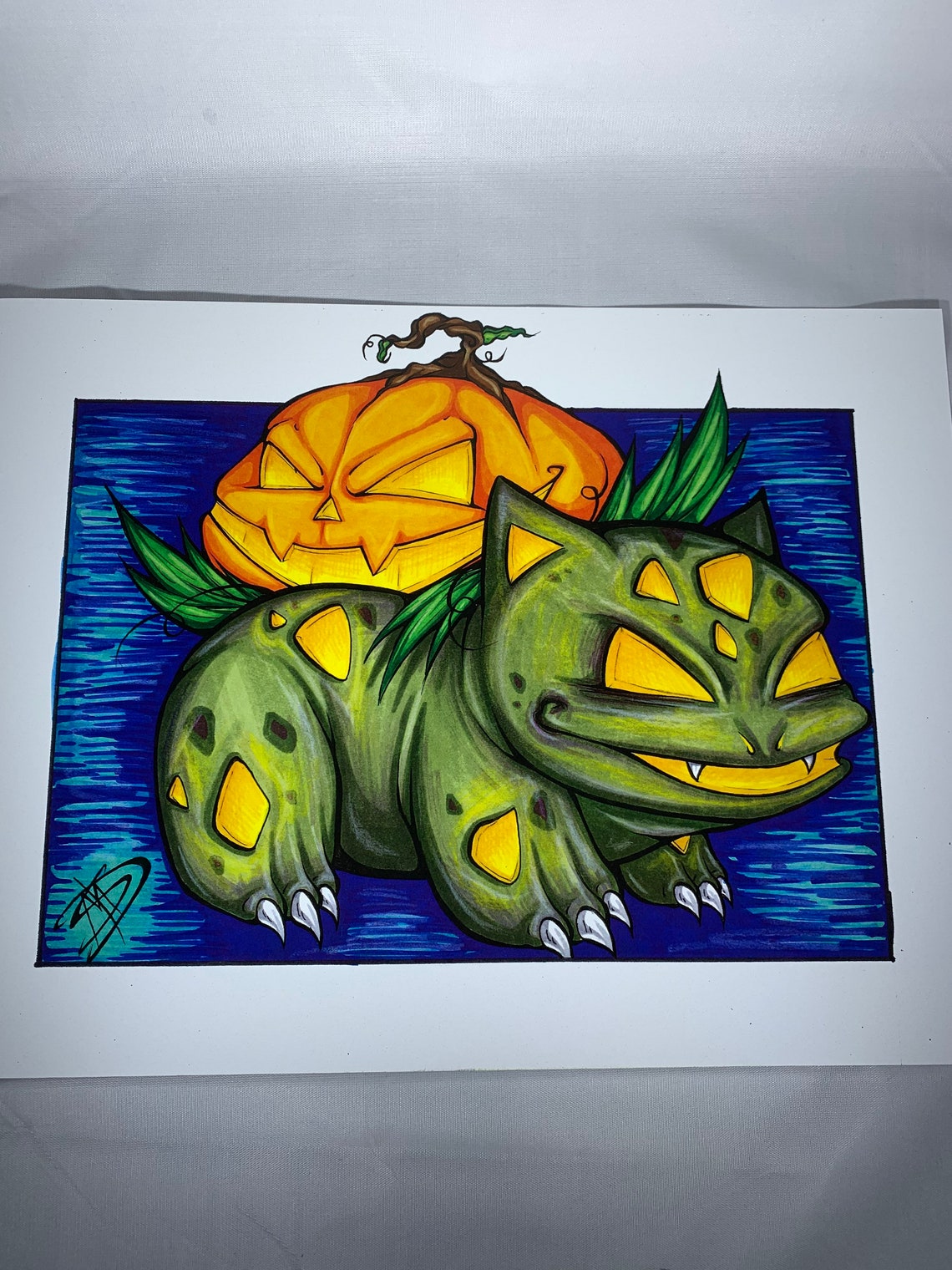 Halloween Bulbasaur Pokemon Print - Etsy