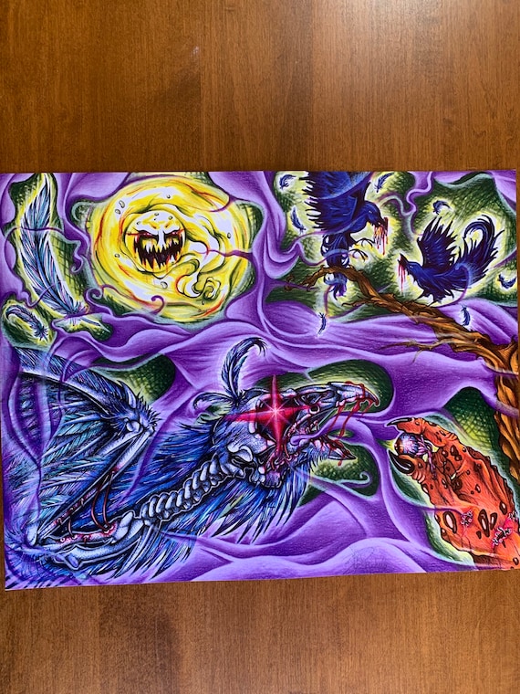 The Crows Nightmare Crows Death Haunting Spooky | Etsy