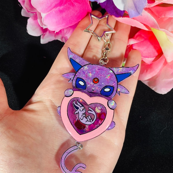 Espeon Keychain - Etsy