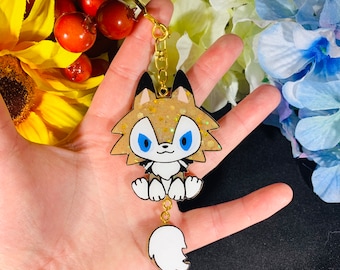 Pokémon Dusk Lycanroc Acrylic Holographic Keychain - Etsy