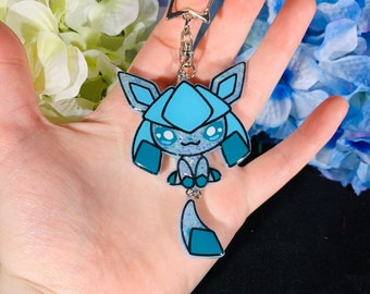Glaceon Keychain - Etsy
