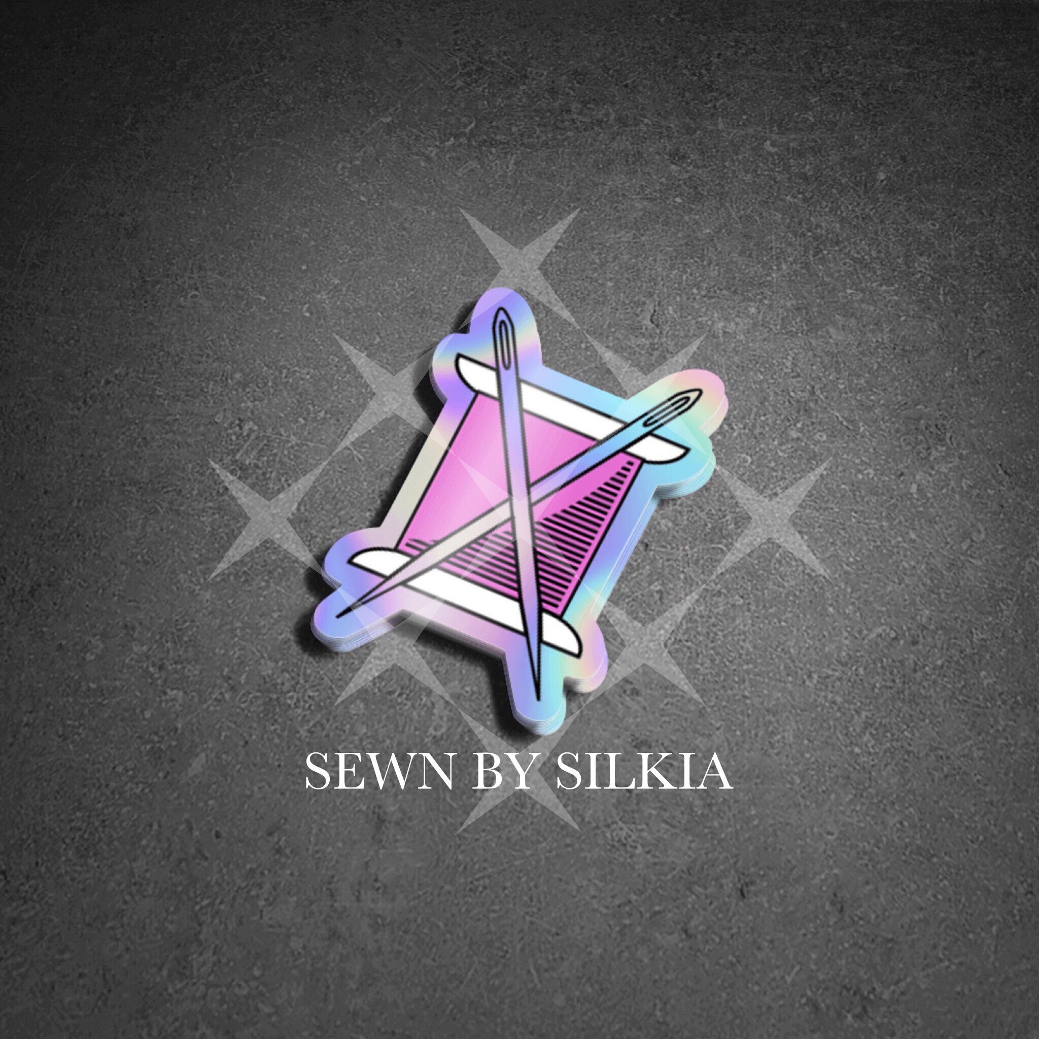 Holographic Needle and Thread Sticker Assorted Colors - Etsy