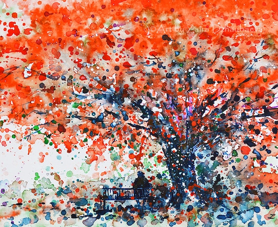 Under the Shade of the Flamboyant Wall Art Print Puerto Rico - Etsy