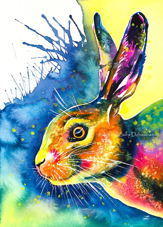 Colorful Watercolor Paintings Of Animals
