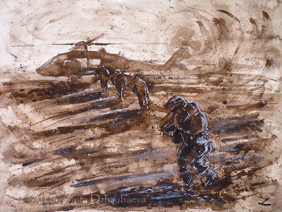 Charlie Mike Military Art Print Black Hawk Helicopter - Etsy