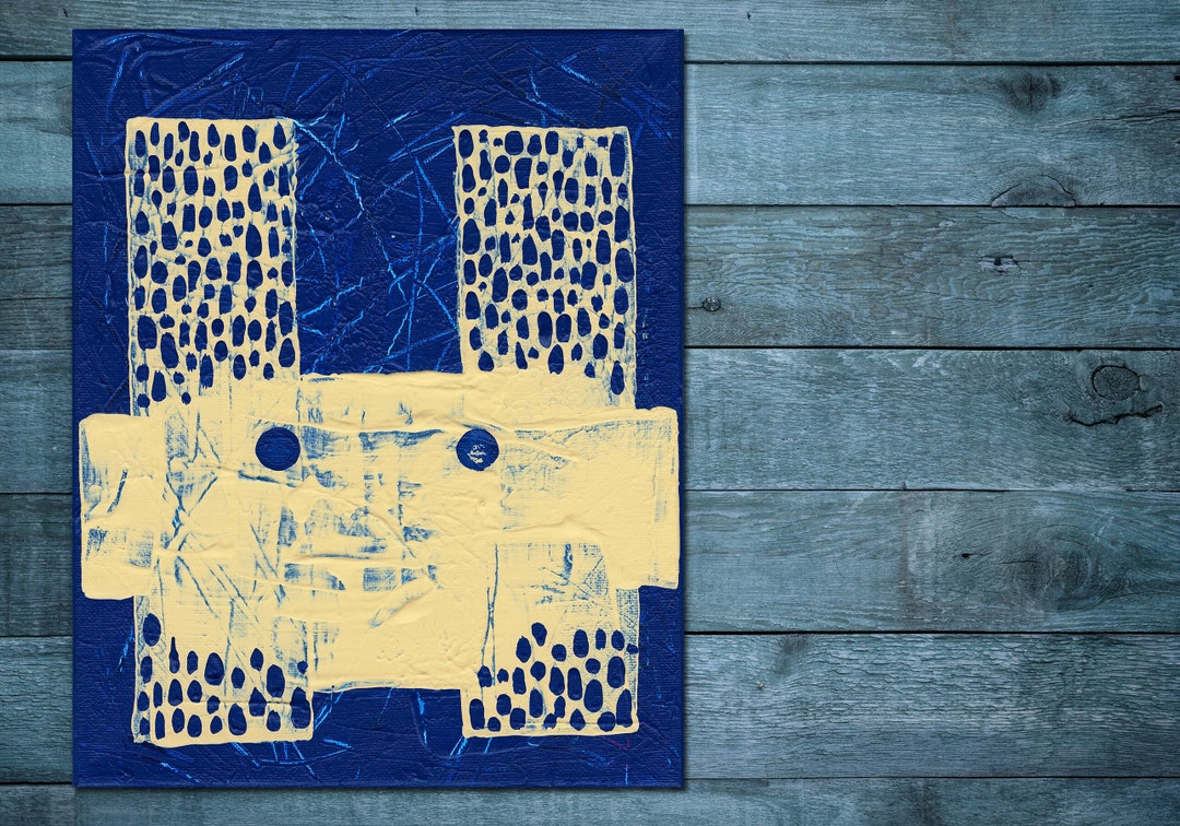 Abstract Rabbit Original Painting on Canvas Lucky Rabbit Good Luck ...