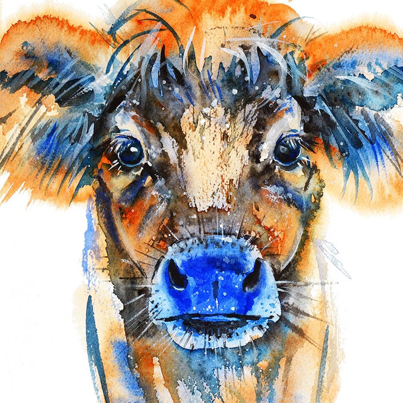 Cow Portrait - Etsy