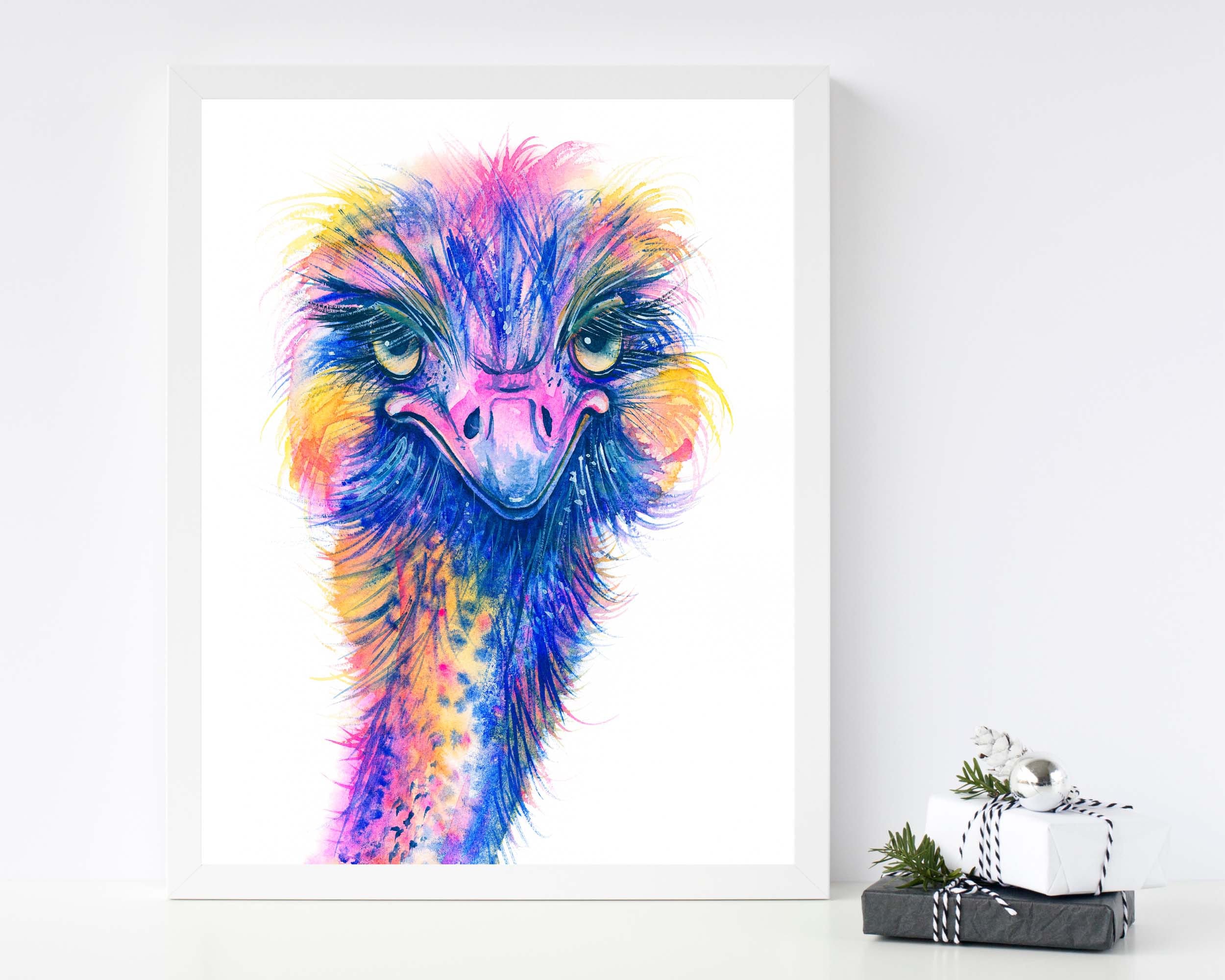 Ostrich Painting