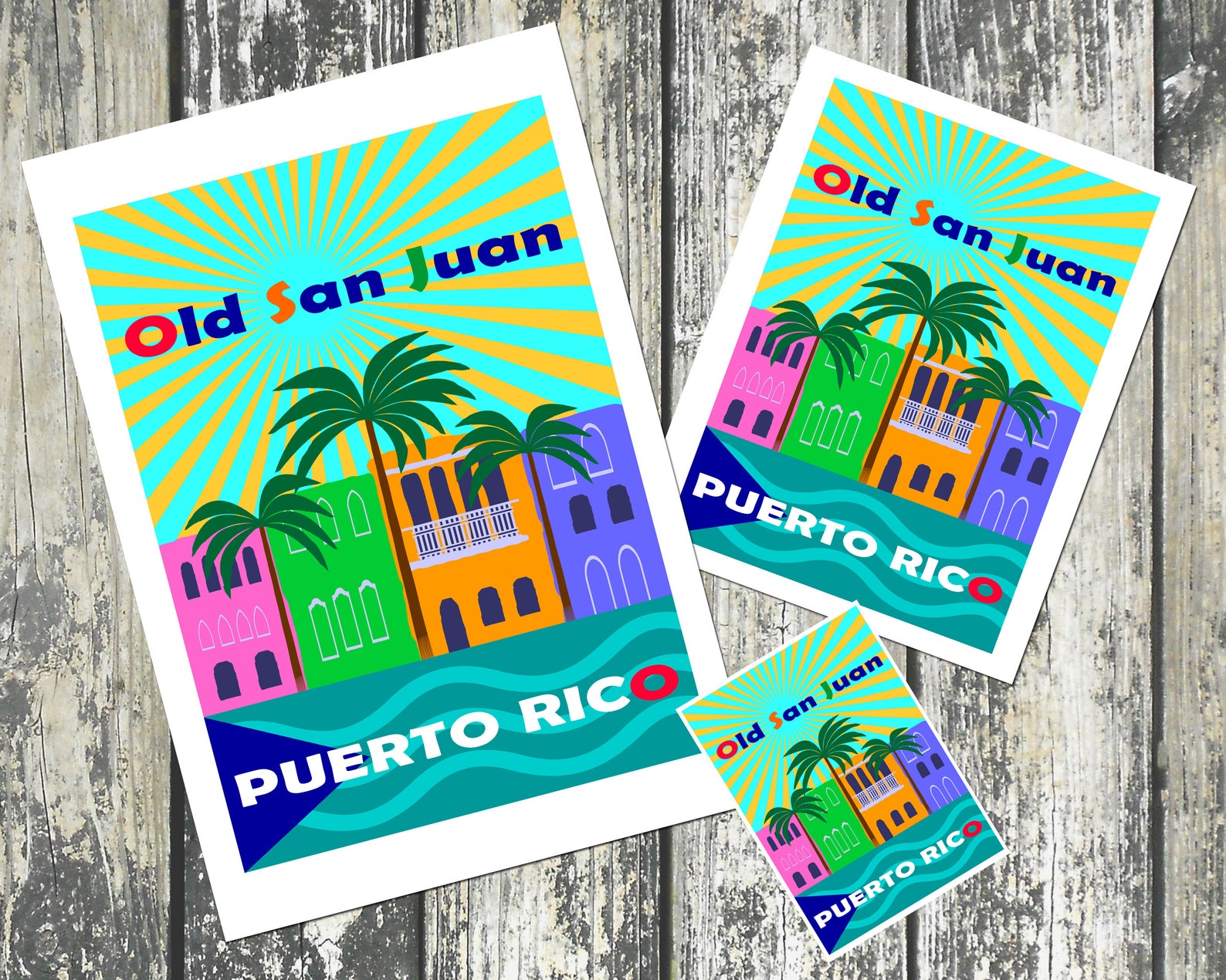 Old San Juan Puerto Rico Art Print Puerto Rico Colorful - Etsy